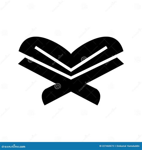 Ic Ne Al Quran Ou Logo Symbole Isol Illustration Vectorielle