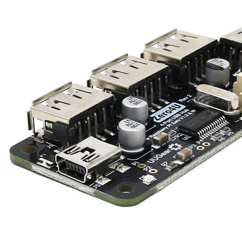 zero4u 4 port usb hub without pogo pins the pi hut