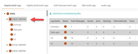 Filtering The Messages Displayed In A Nightly Build Log Documentation For Bmc Ami Capacity