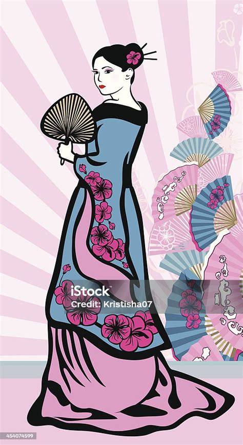분재 수직분사 배경기술 게이샤에 대한 스톡 벡터 아트 및 기타 이미지 게이샤 우아 관능 Istock