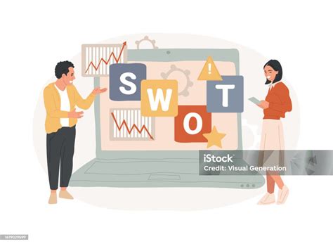 Swot Analysis Isolated Concept Vector Illustration Stock Illustration