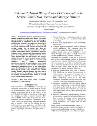 Enhanced Hybrid Blowfish And ECC Encryption To Secure Cloud Data Access