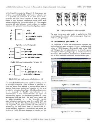 A Low Power Adder Using Reversible Logic Gates PDF