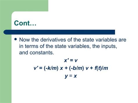 State Space Models Ppt
