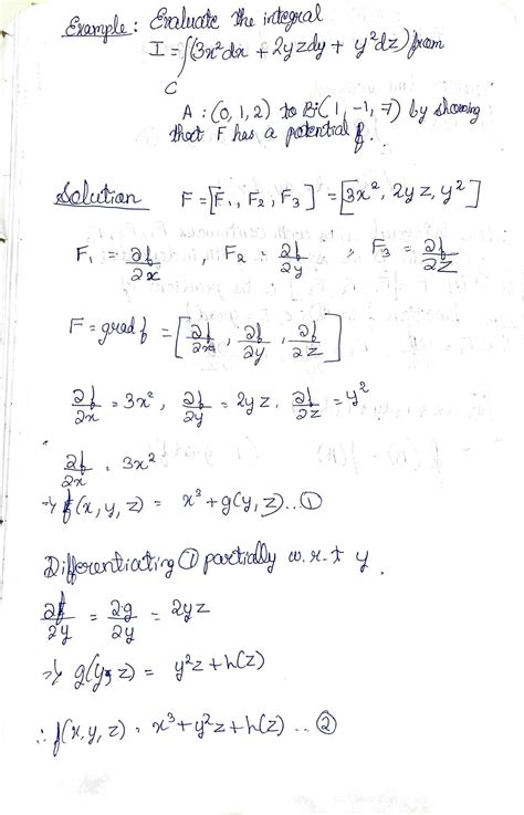 Solution Path Independence Of Line Integrals Studypool