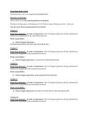 Final Study Guide 1 Docx Final Exam Study Guide The Final Exam Will Cover Chapters 5 7 8 9 10