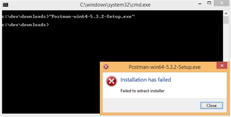 Windows Native App Fails To Install · Issue 2352 · Postmanlabspostman