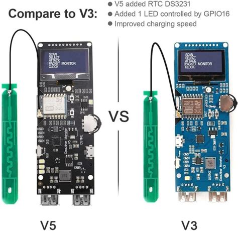 13 Oled Dstike Wifi Monster Esp8266 Antenna Pcb Board Main Board £51