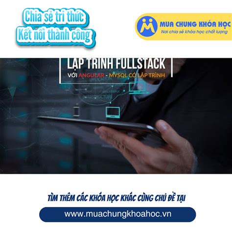Ucnt22 Lập Trình Fullstack Với Angular Php Mysql Mua Chung Khóa Học