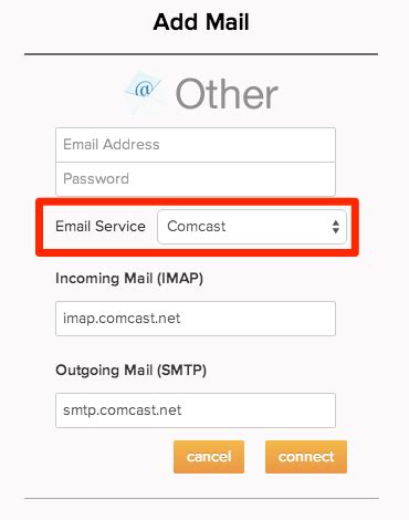 Can I Connect My Comcast Email To Cloze Now You Can Cloze Help Center
