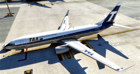 Pmdg 737 800 Qantas Vh Xze Taa 1970s Fictional For Microsoft Flight
