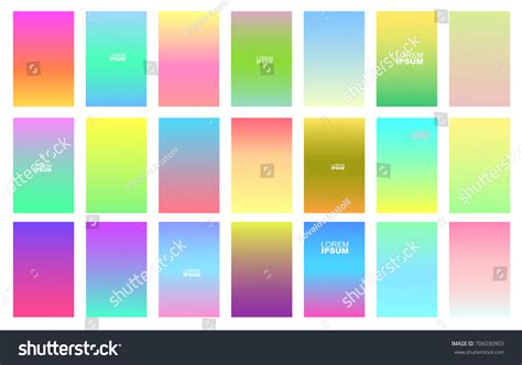 Soft Color Gradients Background Modern Screen Stock Vector Royalty