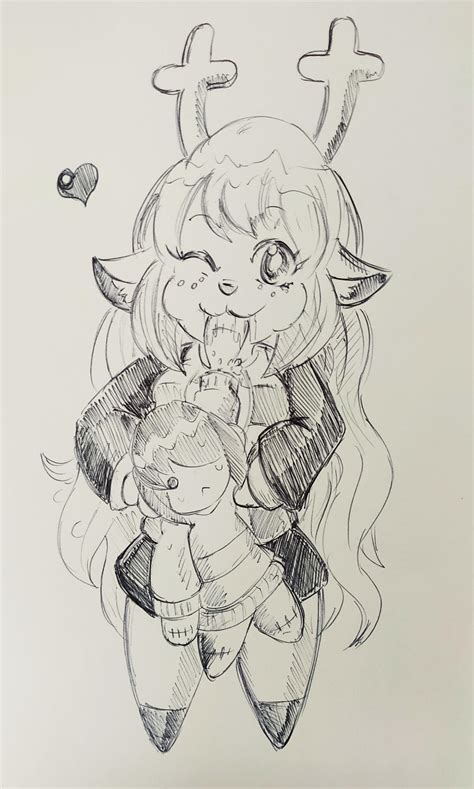 Deltarune Chibi Noelle Nom Nom Kris Plushie By Pikapika212 On Deviantart