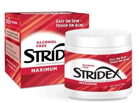 Stridex Soft Touch Pads Salicylic Acid Alcohol Free Single Step Acne ControlSensitive