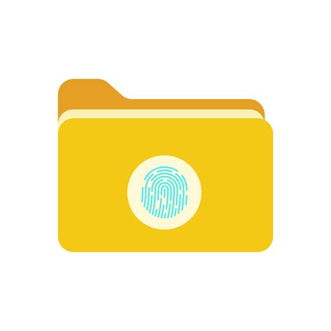 Fingerprint Folder Vector Isolated On White Background 16446517 Vector