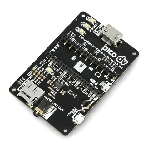 Pimoroni Pico Dv Demo Base Audio Video Expansion For Raspberry Pi Pico Pimoroni Pim588
