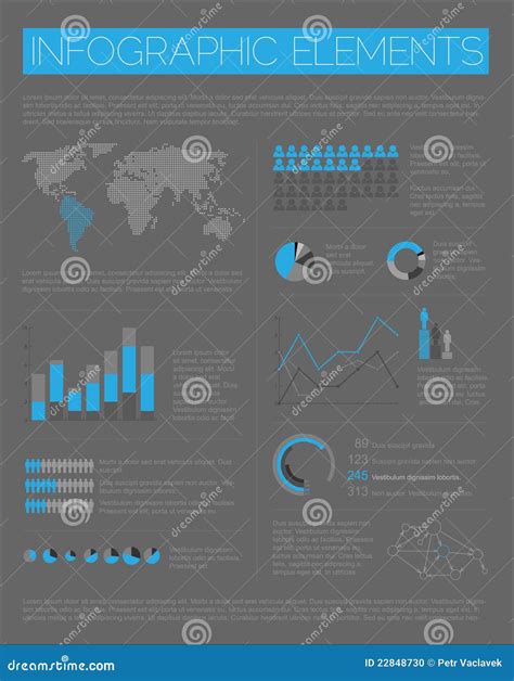 Grande Insieme Di Vettore Degli Elementi Di Infographic Illustrazione