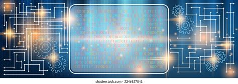 Big Data Processing Information Computing Vector Stock Vector Royalty Free 2246827041