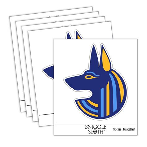 Anubis Head Egyptian God Of Death Car Window Bumper Water Bottle Phone