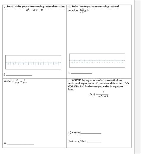 Solved 9 Solve Write Your Answer Using Interval Notation