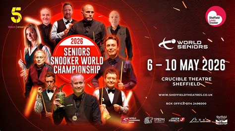 World Seniors Snooker Championship 2026 Sheffield Theatres