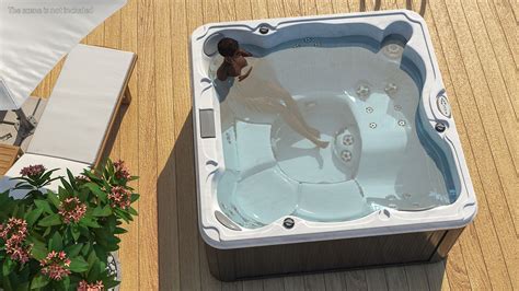 Nude Dark Skin Woman In Large Hot Tub Rigged 3d Model 179 Max Free3d
