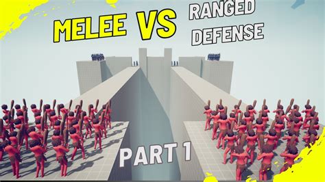 30x Ranged Archer Defense Vs 75x Melee Units Totally Accurate Battle