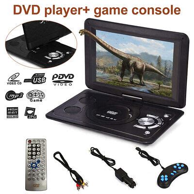 13 9 Lcd Widescreen Dvd Player Movie Cd Player W Game Joystick Remote
