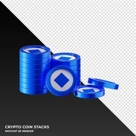 Premium Psd Waves Coin Stacks Cryptocurrency 3d Render Illustration