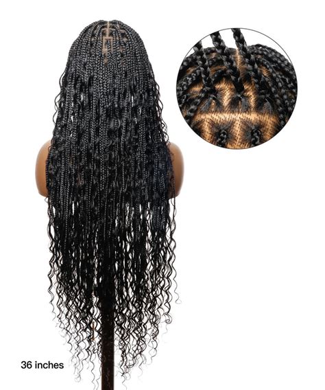 Tangleless Hd Lace Knotless Boho Box Braided Wig 100 Strands