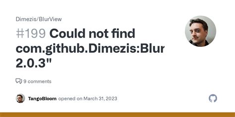 Could Not Find Github Dimezis Blurview Version Issue