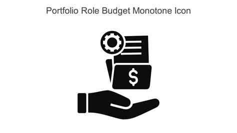 Portfolio Role Budget Monotone Icon In Powerpoint Pptx Png And Editable Eps Format Ppt Template