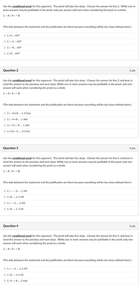 Solved Use The Conditional Proof For This Argument The