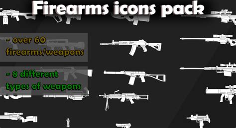 Weapon 2d Icons In 2d Assets Ue Marketplace