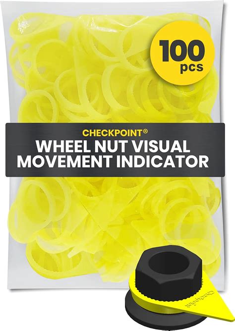 Checkpoint Wheel Nut Indicator Yellow 33 Mm Visual