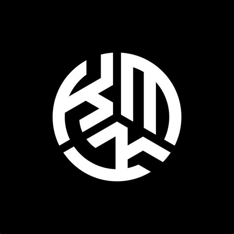 Kmk Letter Logo Design On Black Background Kmk Creative Initials