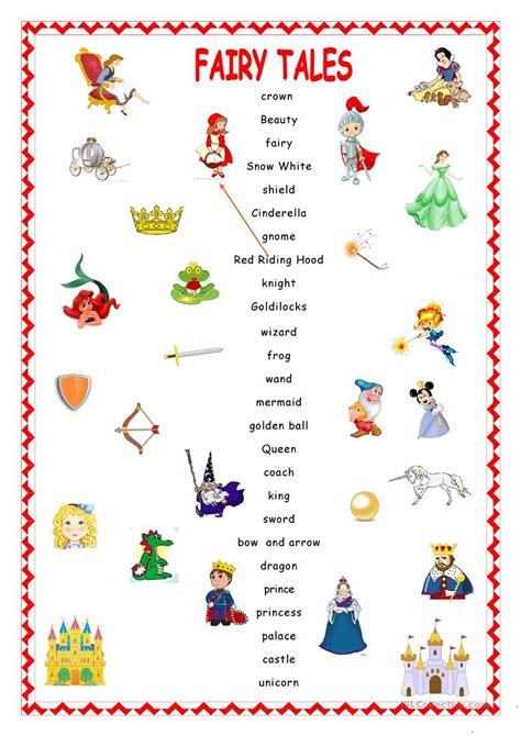 Fairy Tale Printable Worksheets Printable Worksheets