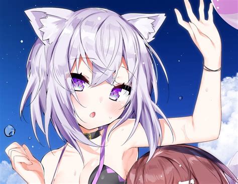 Nekomata Okayu And Inugami Korone Hololive Drawn By Kamiokashunya