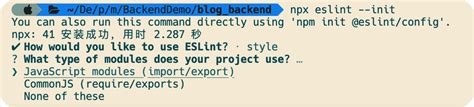 【nodejs】项目从零开始配置eslint 捡破烂的小z 博客园
