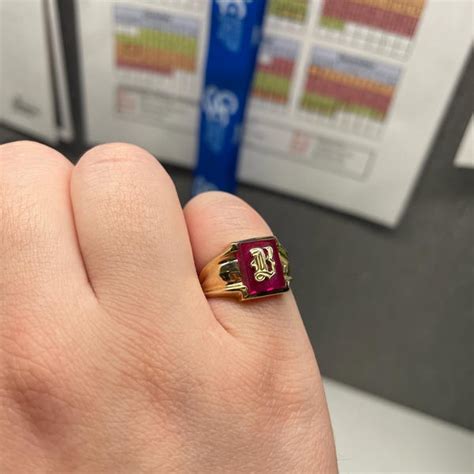 Sale Antique Class Ring Art Deco Era 14k Yellow And White Gold