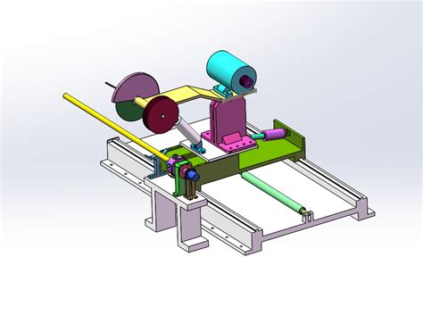 定长棒料切割机的设计含三维图SW CAD图纸 说明书 SOLIDWORKS 2020 模型图纸下载 懒石网