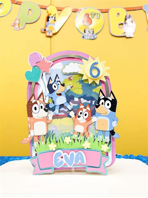 Bluey Cake Topper Inspired Bluey Bingo Cake Topper Bluey And Bingo