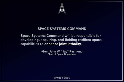 Space Systems Command Geared To Deliver Swift Responsive Space Capabilities United States