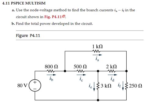 solved 4 32 solve problem 4 11吅 using the mesh current