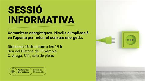 Sesión Informativa Sobre Comunidades Energéticas Leixample