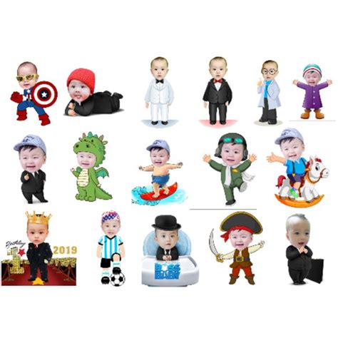 Thiết Kế Hình Chibi Cho Bé Trang Trí Tiệc Sinh Nhật Theo Yêu Cầu