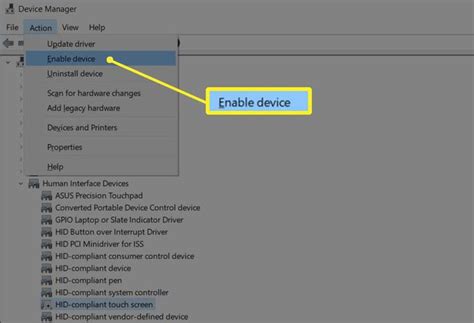 How To Enable The Touchscreen In Windows 10