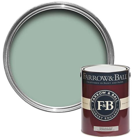 Farrow And Ball Exterior Masonry Paint Green Blue 5l Homebase