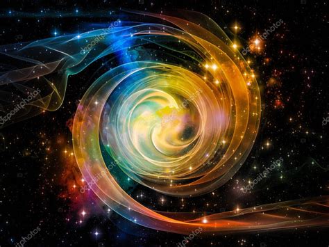 Serie Vórtice Espacial Composición De Vórtice Translúcido Elementos