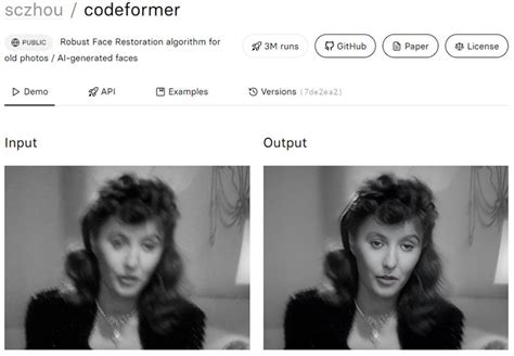 Replicate Sczhoucodeformer Arfyz Tranche Du Net